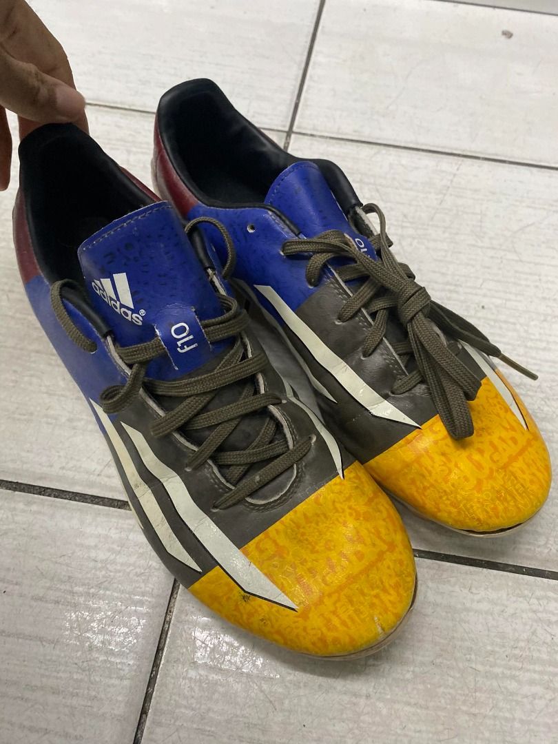 adidas F10 Messi FG solar gold/white/earth green (men), Sports ...