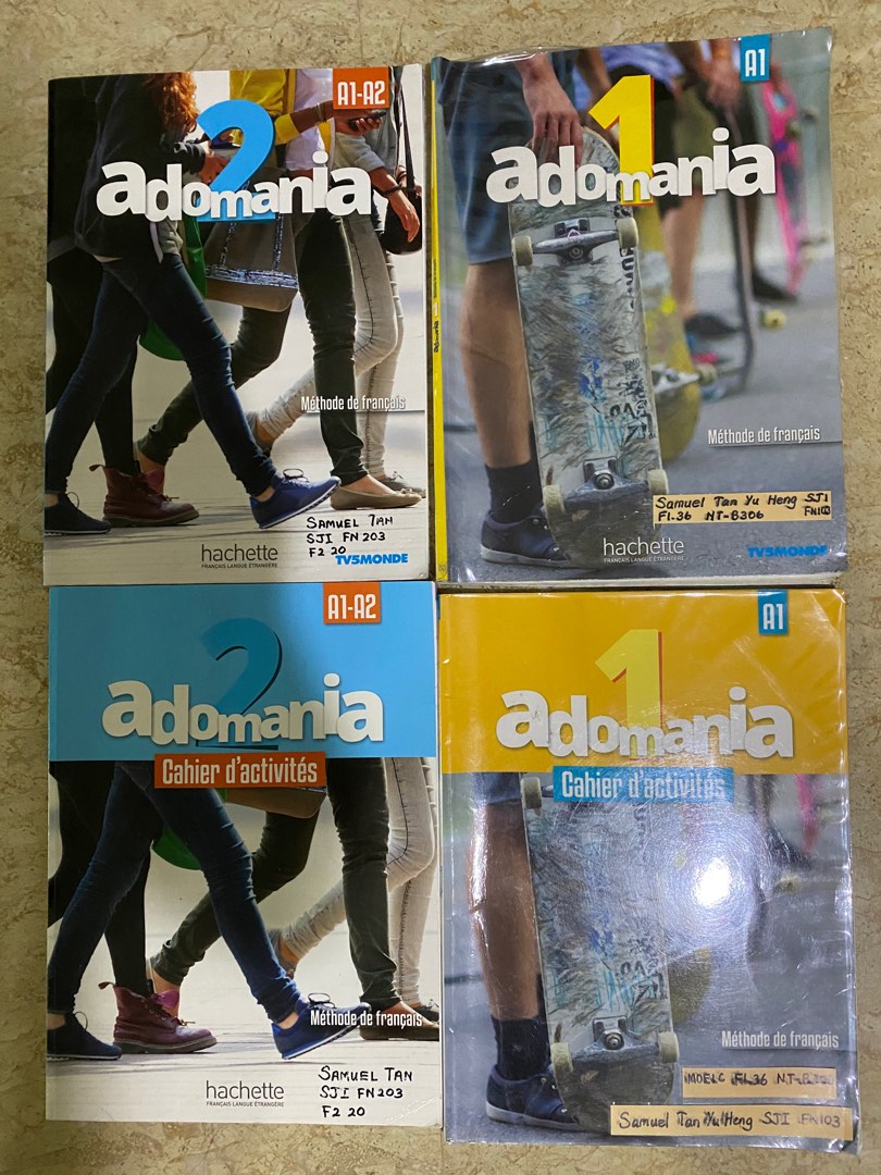 Adomania 1 & Adomania 2, French textbook for 3rd Language, Hobbies ...