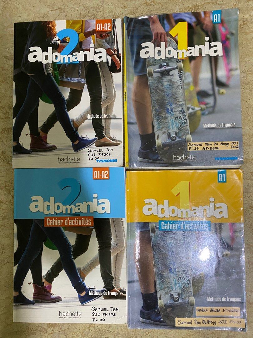 Adomania 1 & Adomania 2, French textbook for 3rd Language, Everything ...