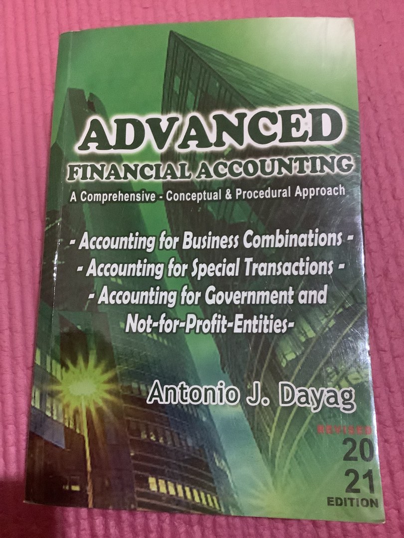 Advanced Financial Accounting and Reporting by Dayag 2021, Hobbies & Toys, Books & Magazines ...