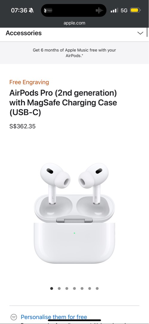 AirPod Pro gen 2, Audio, Earphones on Carousell
