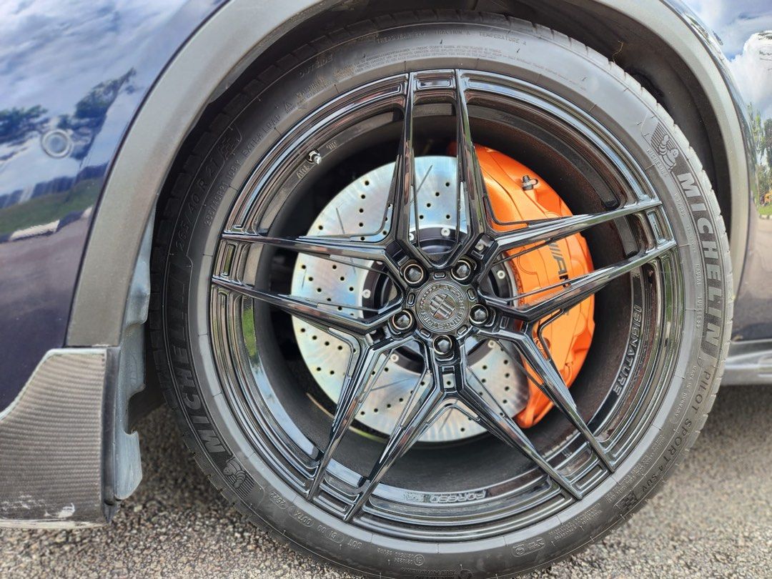 Akebono Big Brake Kit BBK 10 Pot Piston Mercedes Benz GLC Porsche ...