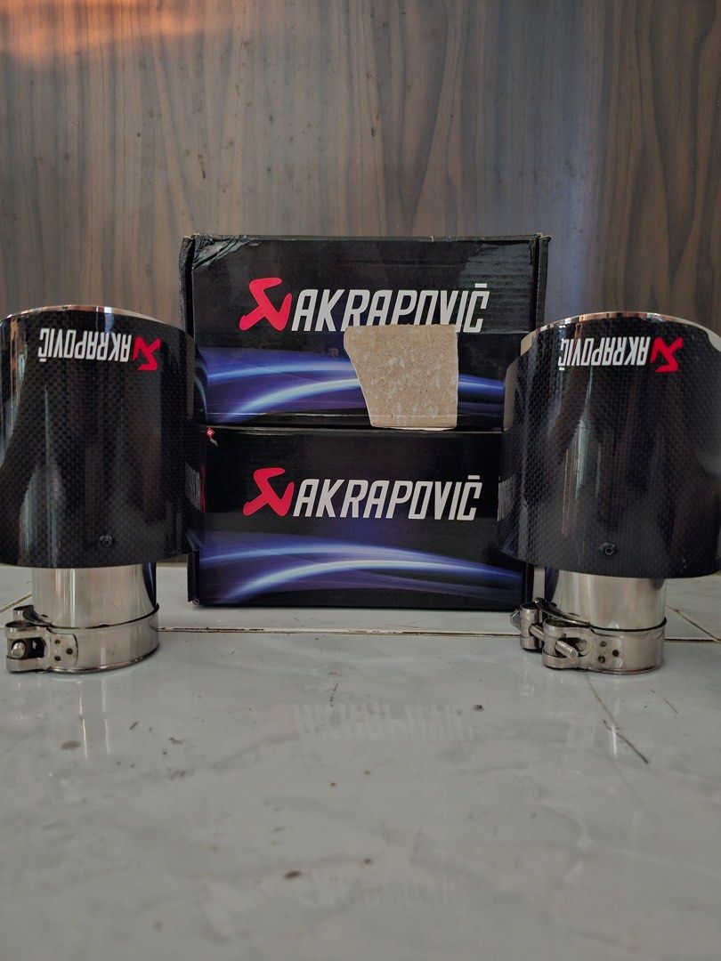 Akrapovic Exhaust Tips, Car Accessories, Accessories on Carousell