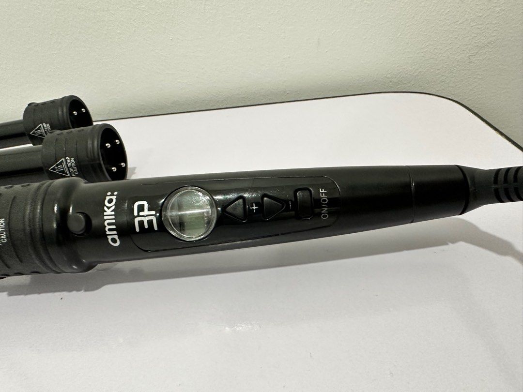 Amika Triple Barrel Pro Curler, Beauty & Personal Care, Hair on Carousell