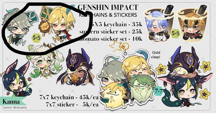 Assorted Genshin Impact Alhaitham Kaveh merch, Hobbies & Toys ...