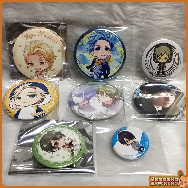 Assorted Male Can Badge / Pin - Brothers Conflict, Ikemen Bakumatsu ...