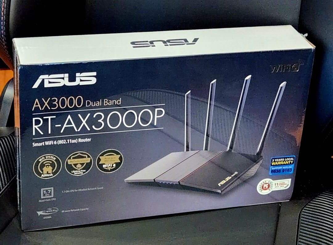 Asus Router RT-AX3000P WiFi 6, Computers & Tech, Parts & Accessories ...