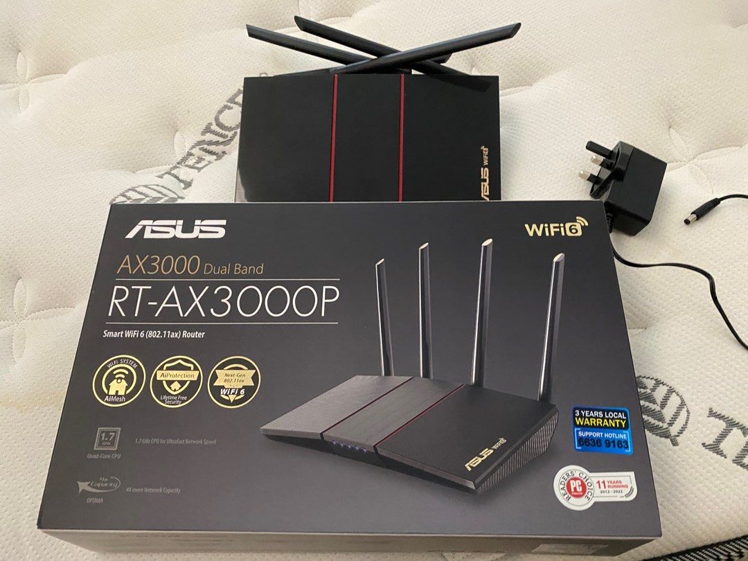 Asus RT-AX3000P AX3000, Computers & Tech, Parts & Accessories, Networking on Carousell