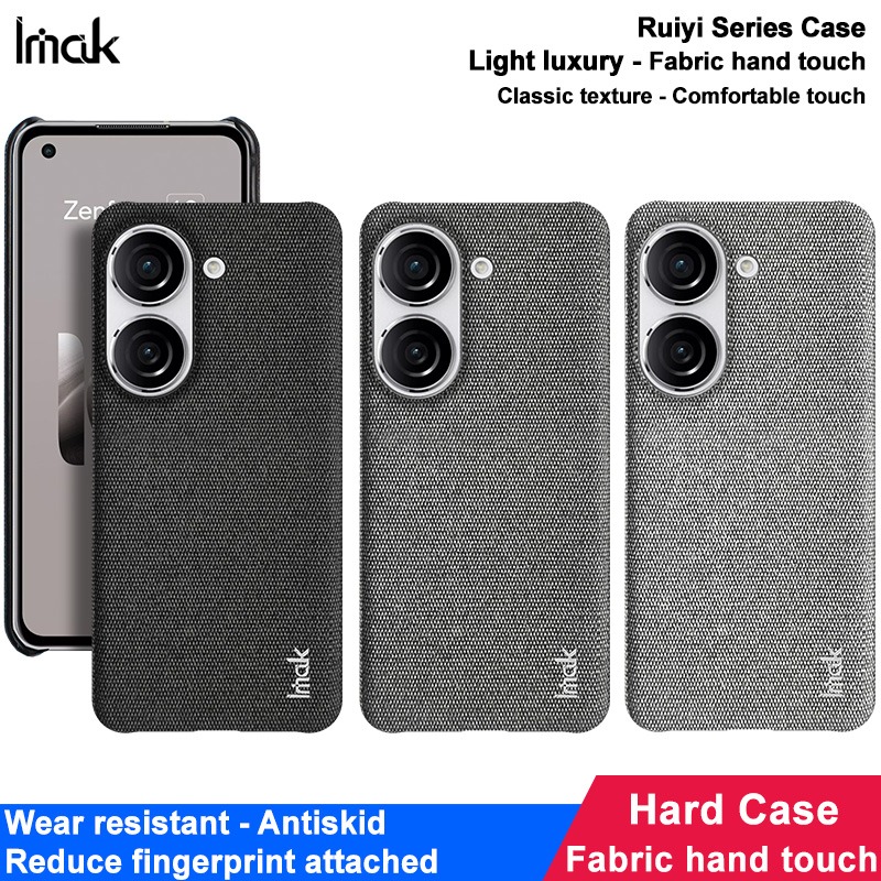 Asus Zenfone 9 / 10 - Imak Ruiyi Series Fabric Hard Case Matte Texture ...
