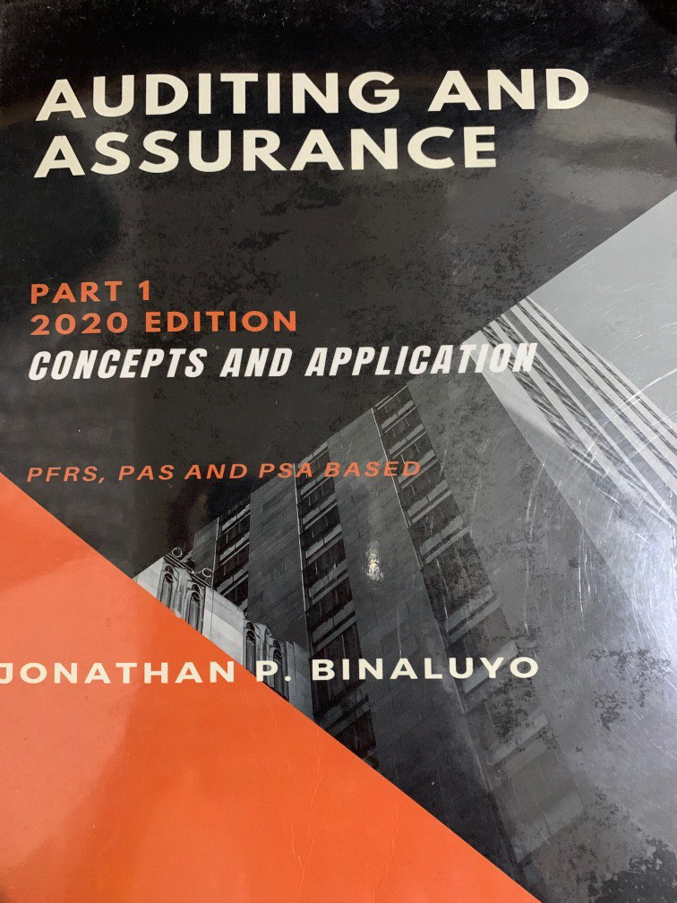 Auditing And Assurance Concepts And Application Part 1 By Binaluyo