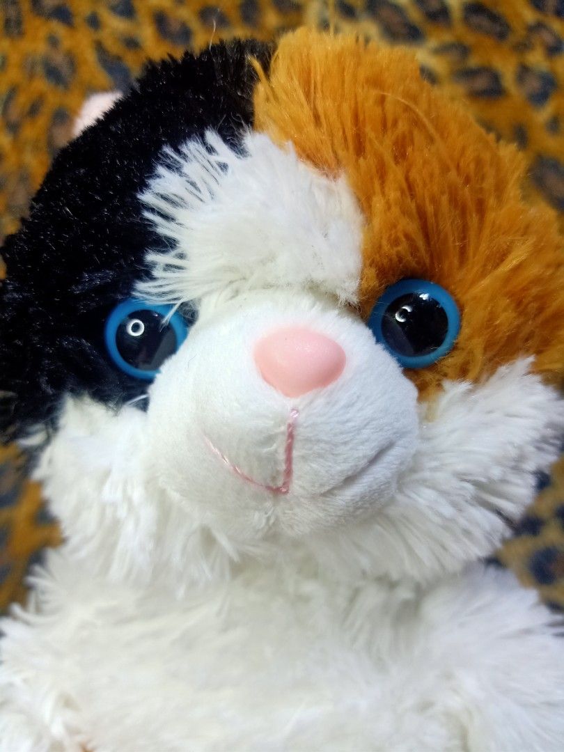 AURORA BRAND VERY CUTE CUDDLY FRIENDS ESMERALDA TRI-COLOR CAT PLUSH TOY ...