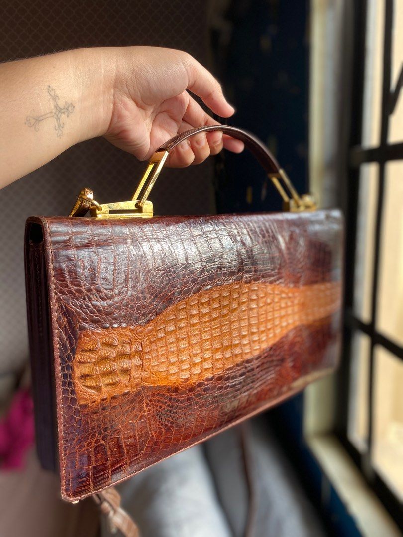Authentic CROCODILE SKIN bag, Luxury, Bags & Wallets on Carousell