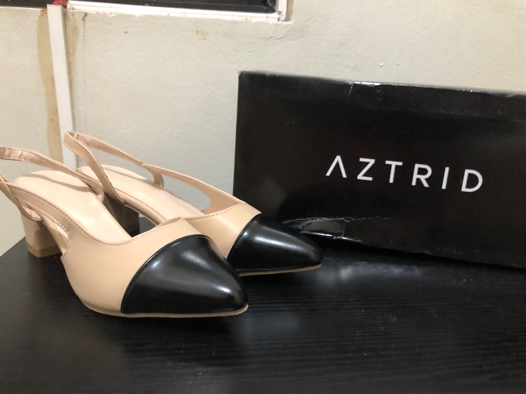 Aztrid Nude Heels, Women's Fashion, Footwear, Heels on Carousell