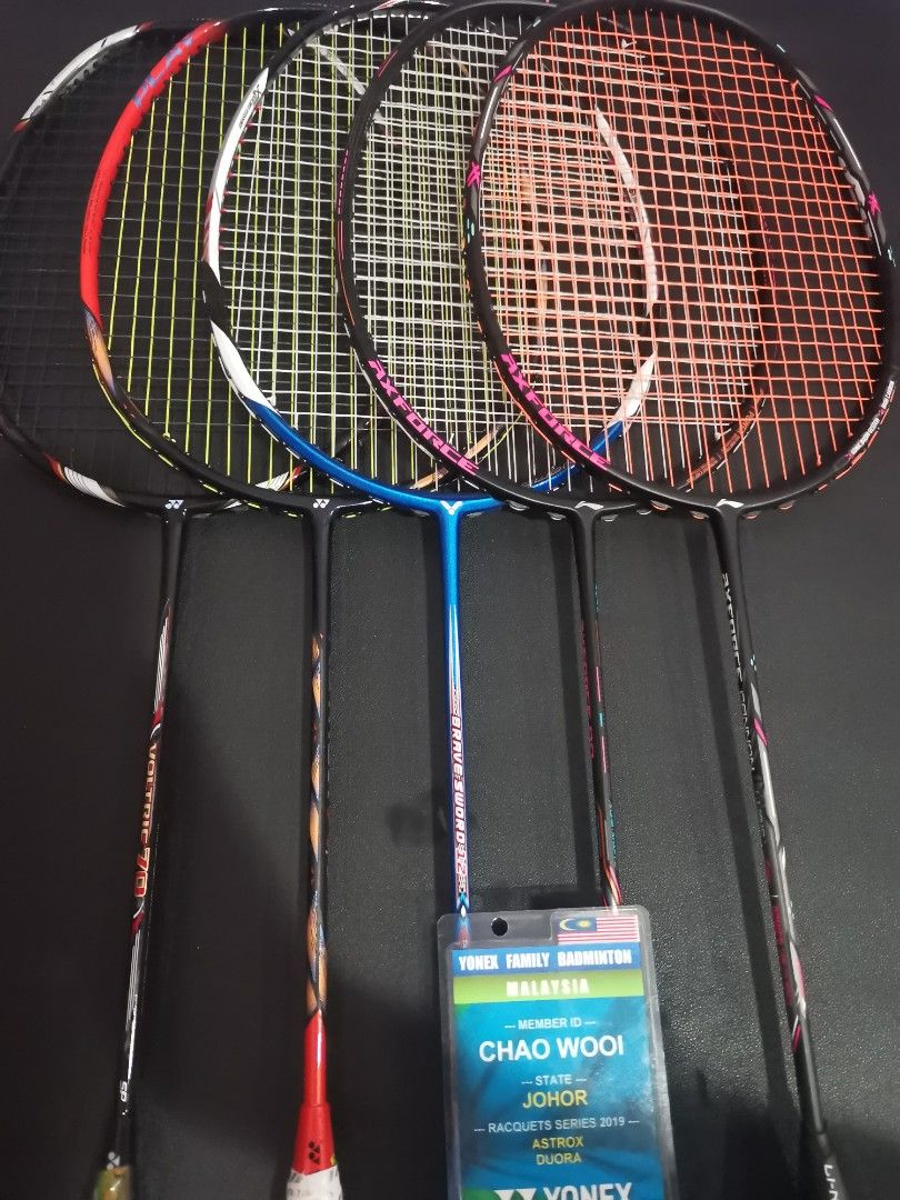 Badminton racket Yonex lining Victor, Sports Equipment, Sports & Games ...