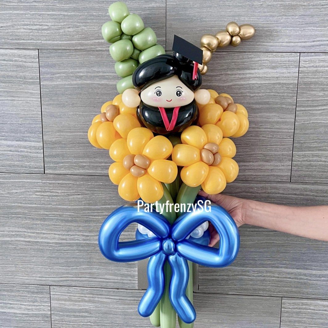 Balloon Graduation Bouquet | Balloon Graduation Flower Bouquet ...