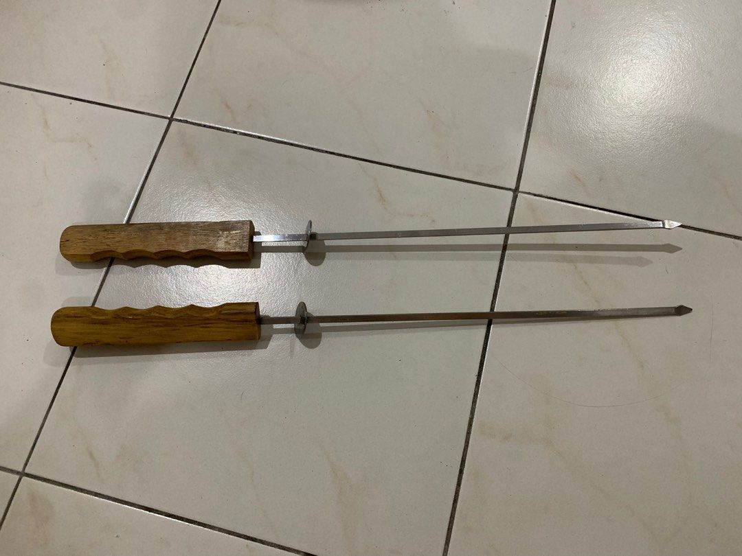 Barbeque stick set, Sports Equipment, Hiking & Camping on Carousell