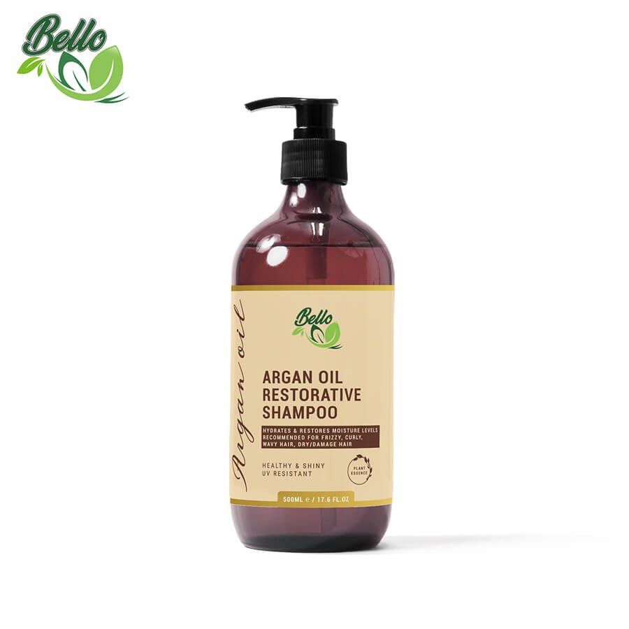 BELLO Argan Oil Restorative Shampoo (500ml), Beauty & Personal Care ...