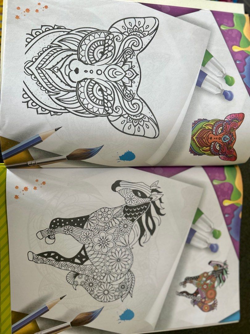 Big Coloring Activity Book for Teens & Adult (Anti- Stress and good ...