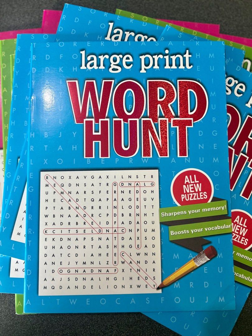 Big Size Word Search Book (11x9), Hobbies & Toys, Toys & Games on Carousell