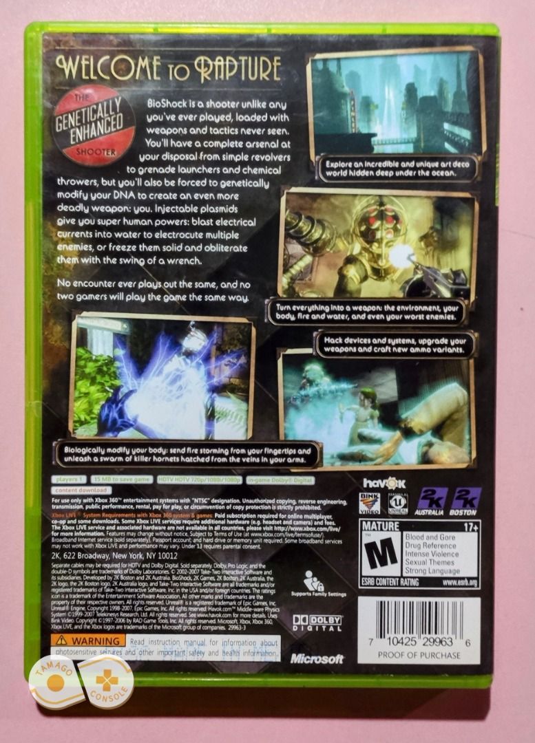 Bioshock - [XBOX 360 Game] [NTSC / ENGLISH Language] [Complete in Box ...