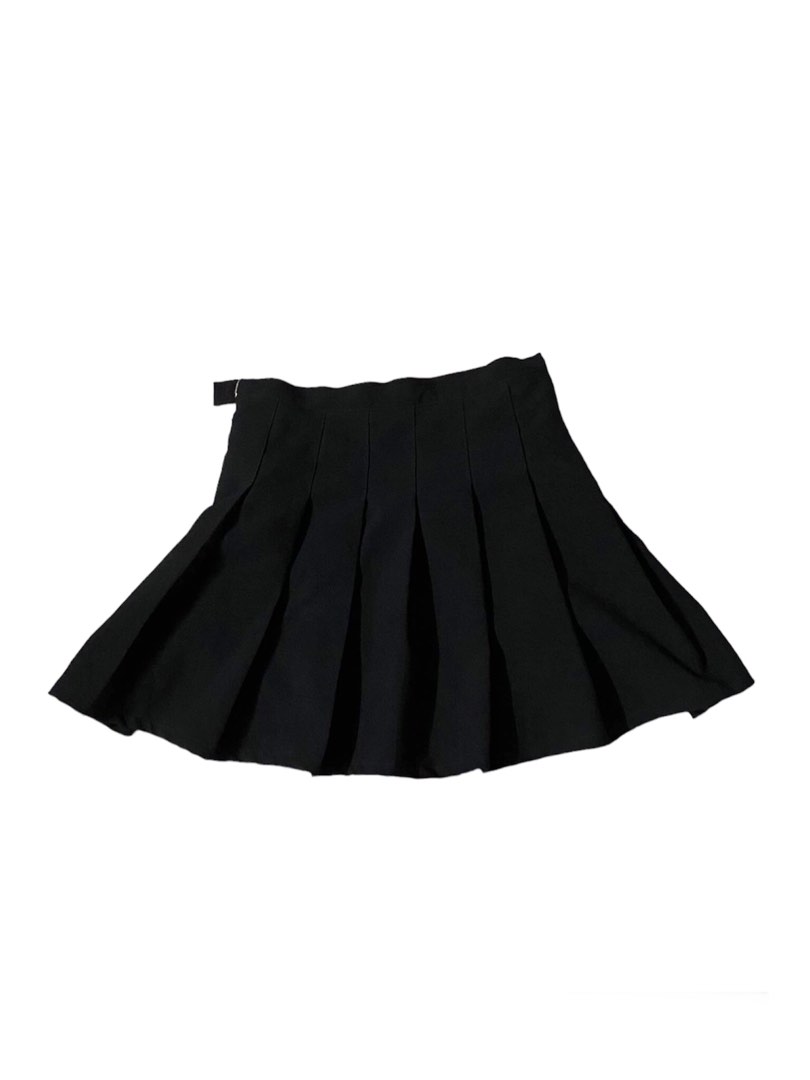 Black Pleated Skirt Womens Fashion Bottoms Skirts On Carousell