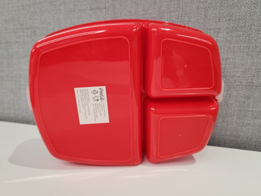 Brand New Coca-Cola Plastic Lunch Box with Fork & Knife, Everything ...