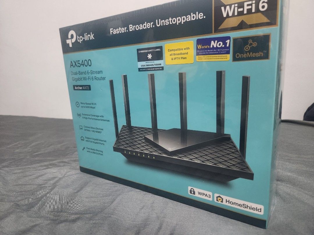 Brand new TP-link Archer Ax72 wifi 6 router, Computers & Tech, Parts ...