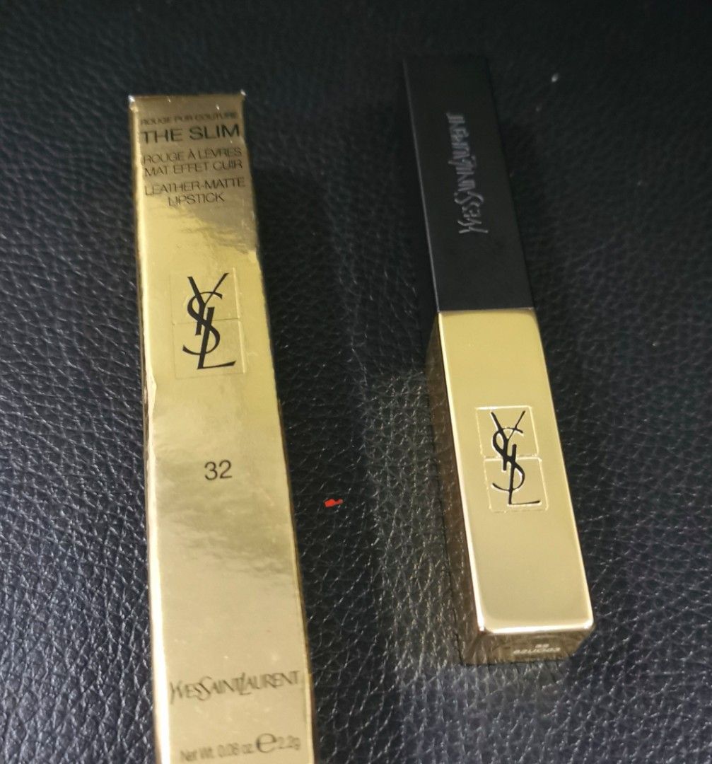 Brandnew Authentic Yves Saint Laurent YSL Rouge Pur Couture The Slim Leather Matte Lipstick # 32 ...