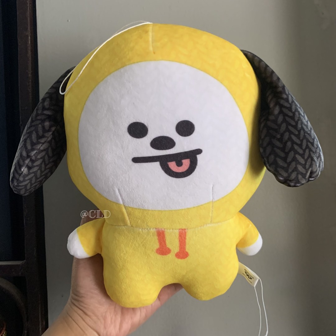 BT21 CHIMMY HAPPY KNITTY flat plush, Hobbies & Toys, Memorabilia & Collectibles, K-Wave on Carousell