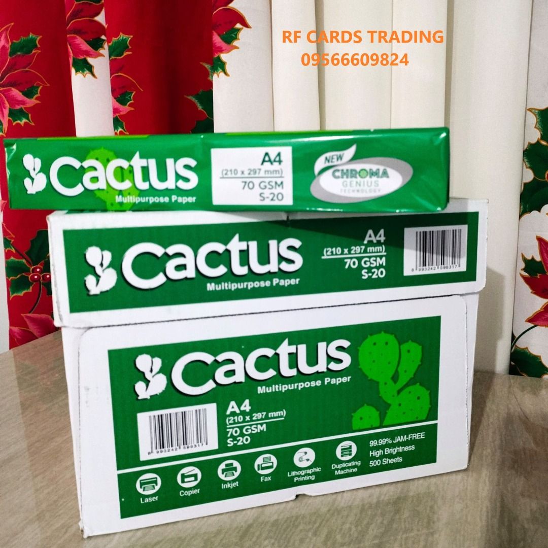 CACTUS MULTI PURPOSE BOND PAPER- 5 REAMS/ BOX, Computers & Tech, Office ...