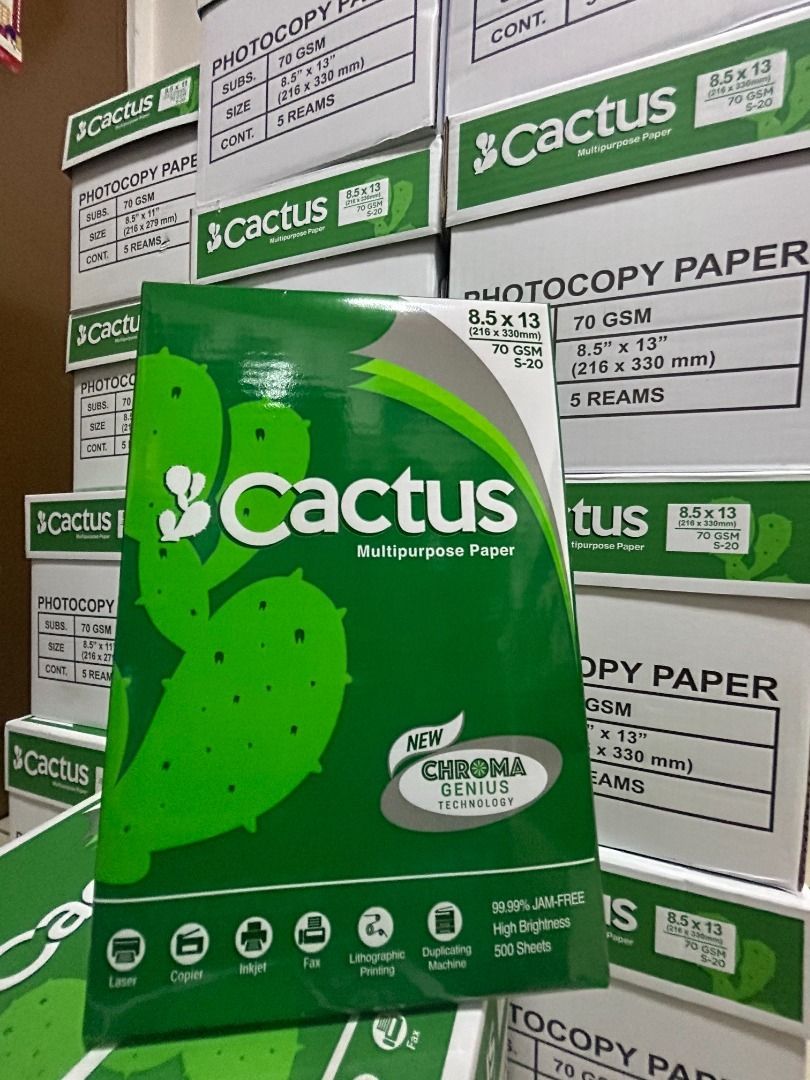 CACTUS MULTI PURPOSE BOND PAPER- 5 REAMS/ BOX, Computers & Tech, Office ...