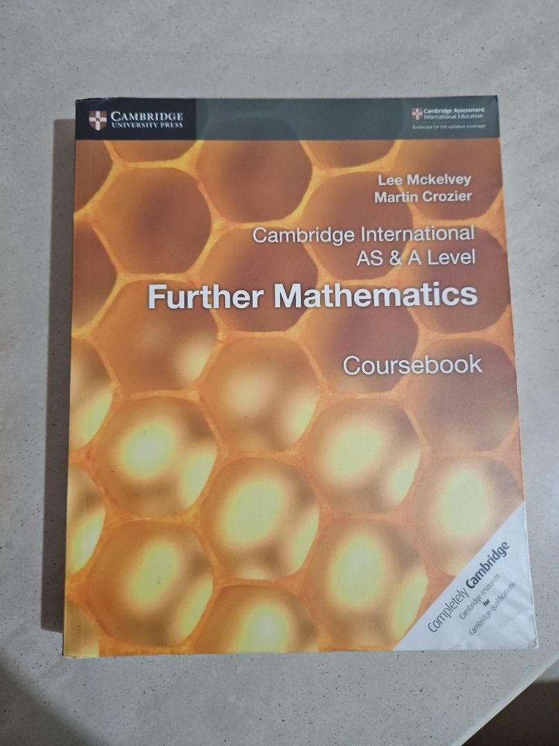 Cambridge International AS/A Level Further Mathematics Coursebook ...