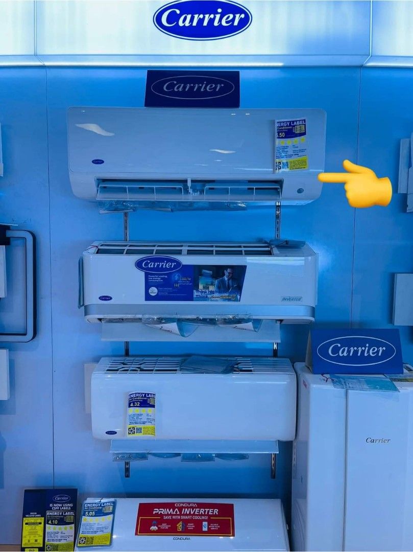 CARRIER OPTIMA/AURA SPLIT TYPE AIRCON INVERTER, TV & Home Appliances ...