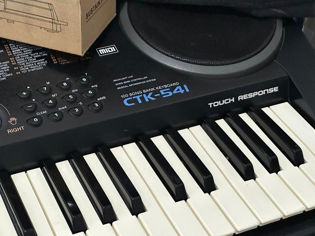 Casio CTK 541 61 Keys Touch Response Keyboard Piano English Characters ...