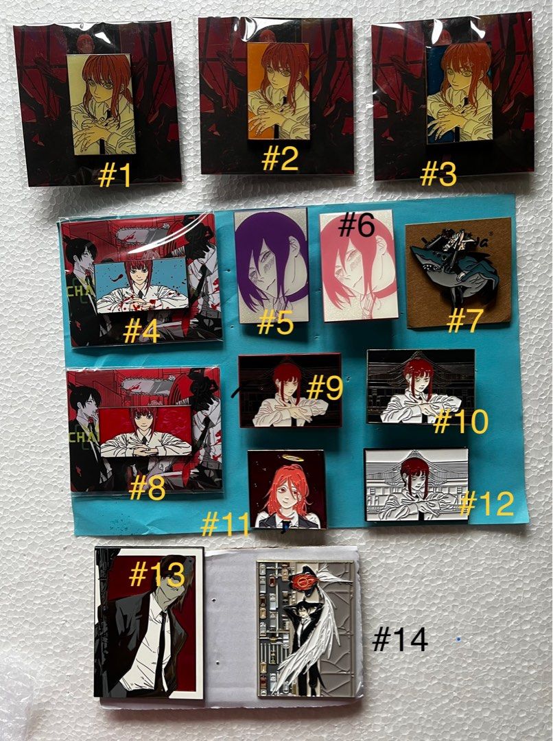 Chainsaw Man CSM Anime Enamel Pins, Hobbies & Toys, Memorabilia ...