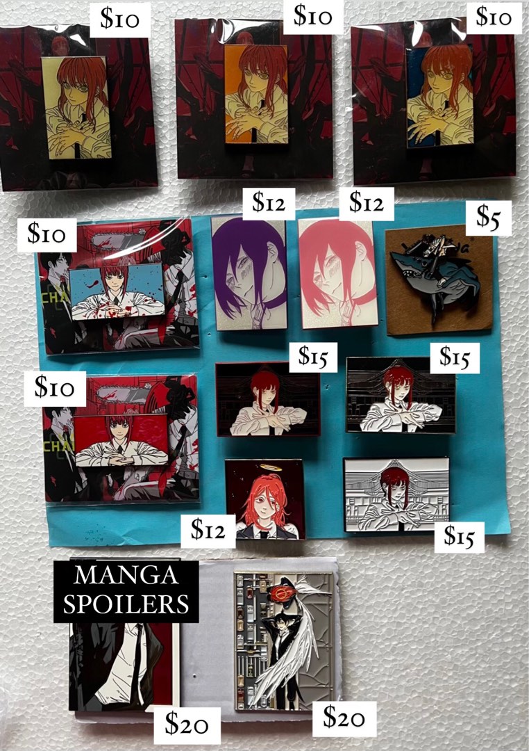 Chainsaw Man CSM Anime Enamel Pins from $5 or nearest offer, Hobbies ...