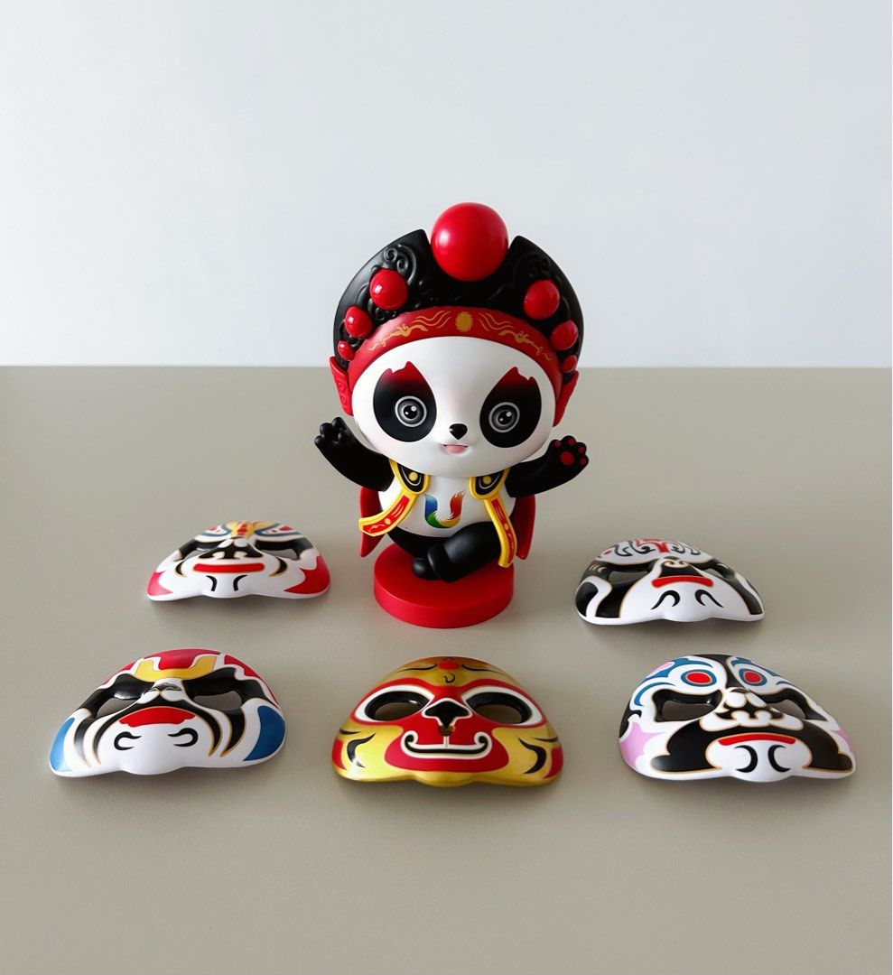 BNIB Chengdu Panda Mascot Rong Bao Sichuan Opera Face Changing Traditional Chinese Children ...
