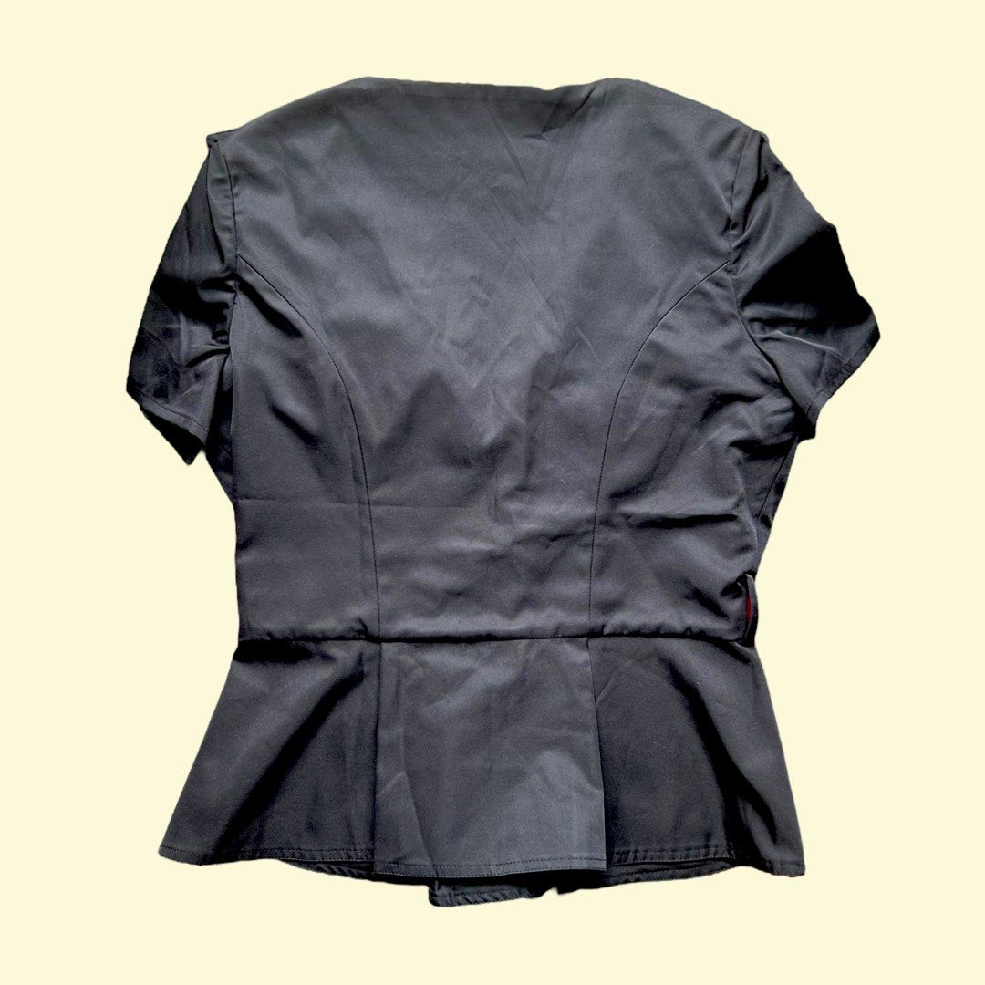 Christian Dior Ruffled Peplum Blazer, Luxury, Apparel on Carousell