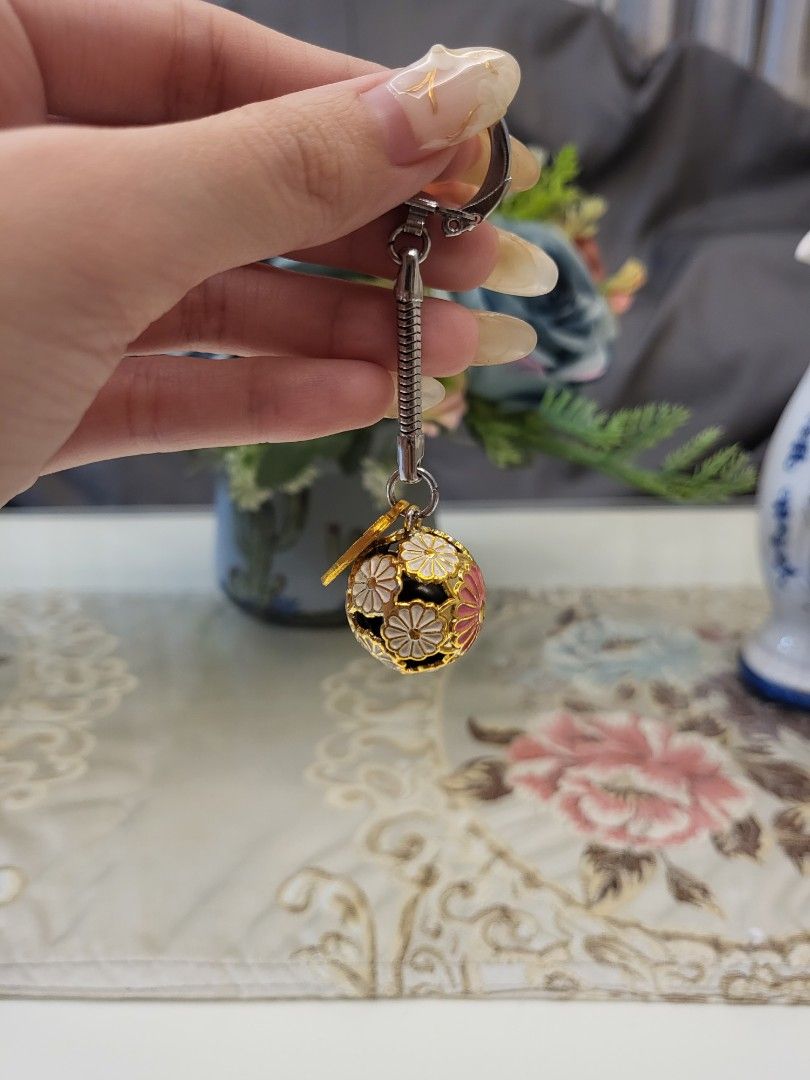 Chrysanthemum Bell Japan Keychain, Hobbies & Toys, Toys & Games on ...