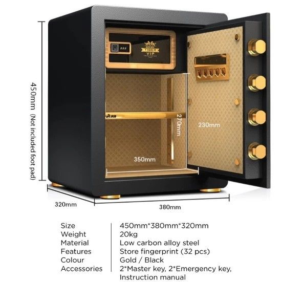 CLEARANCE - Tessa Tiger Deluxe Commercial Safety Box (w Finger Print ...