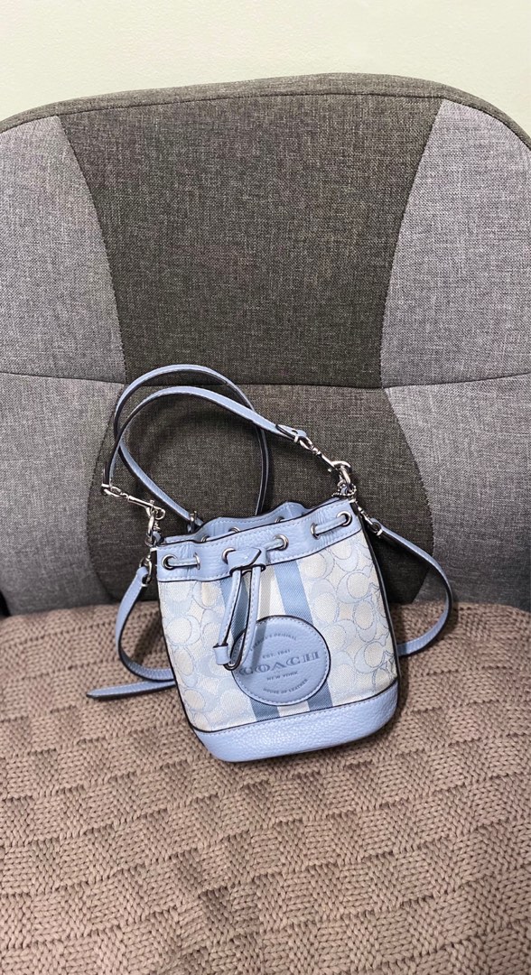 Coach Mini Dempsey Bucket Bag, Luxury, Bags & Wallets on Carousell