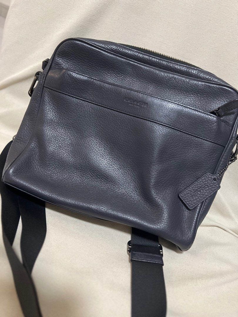 Coach Navy Blue Flight Bag Crossbody Sling bag , Luxury, Bags & Wallets ...