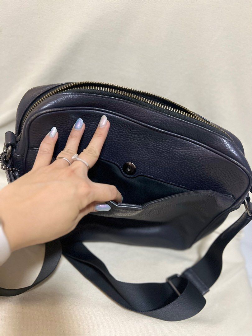 Coach Navy Blue Flight Bag Crossbody Sling bag , Luxury, Bags & Wallets ...
