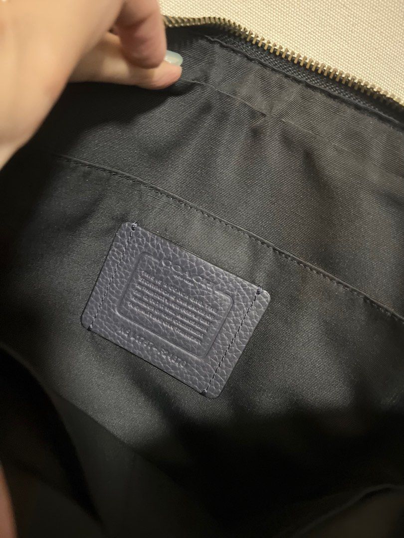 Coach Navy Blue Flight Bag Crossbody Sling bag , Luxury, Bags & Wallets ...