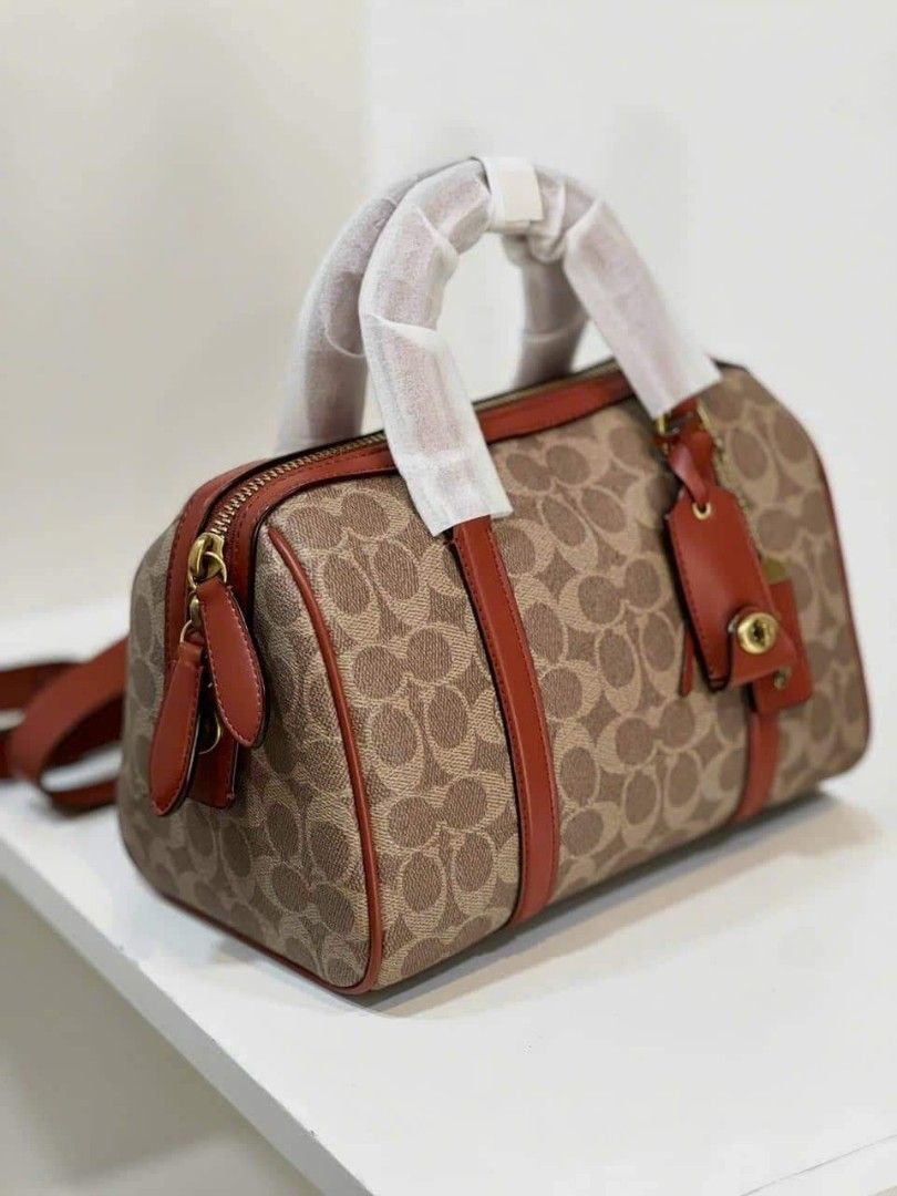 Coach Ruby Satchel 25 In Signature Textile Jacquard, Women's Fashion ...