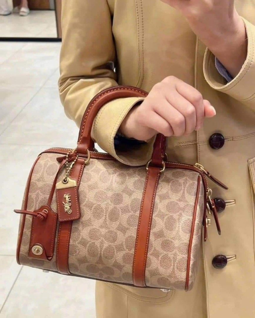 Coach Ruby Satchel 25 In Signature Textile Jacquard, Women's Fashion ...