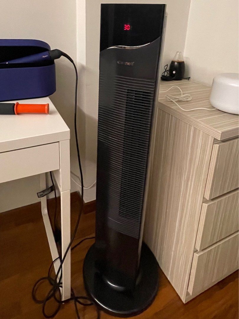 Cornell tower fan (360 degrees, 8 speeds, 3modes), Furniture & Home ...