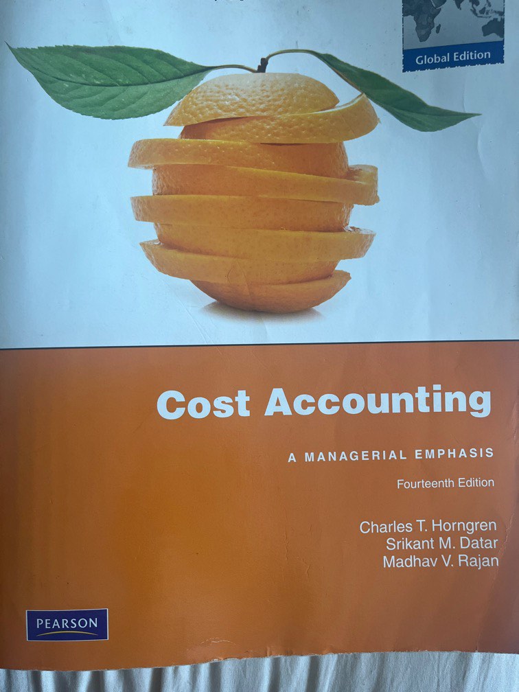 Cost Accounting Pearson 14th Edition, Hobbies & Toys, Books & Magazines ...