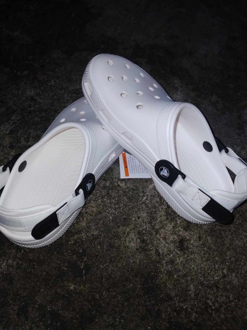 Crocs Classic White Clogs, Women's Fashion, Footwear, Slippers and ...