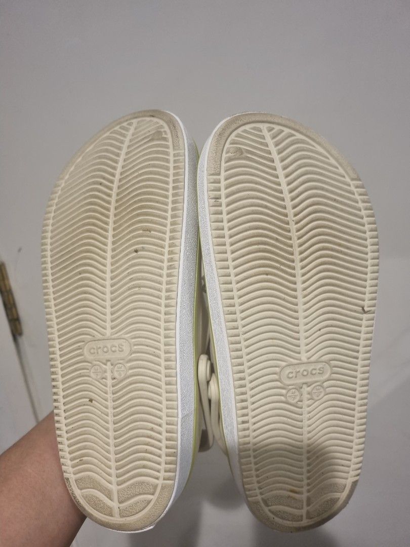 Crocs off court ,bone colour, Women's Fashion, Footwear, Sandals on ...